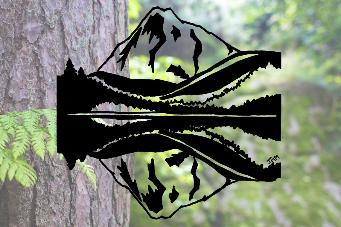 Mt. Hood Original Vector Art Design ~ SVG PNG Clipart Image Digital ...