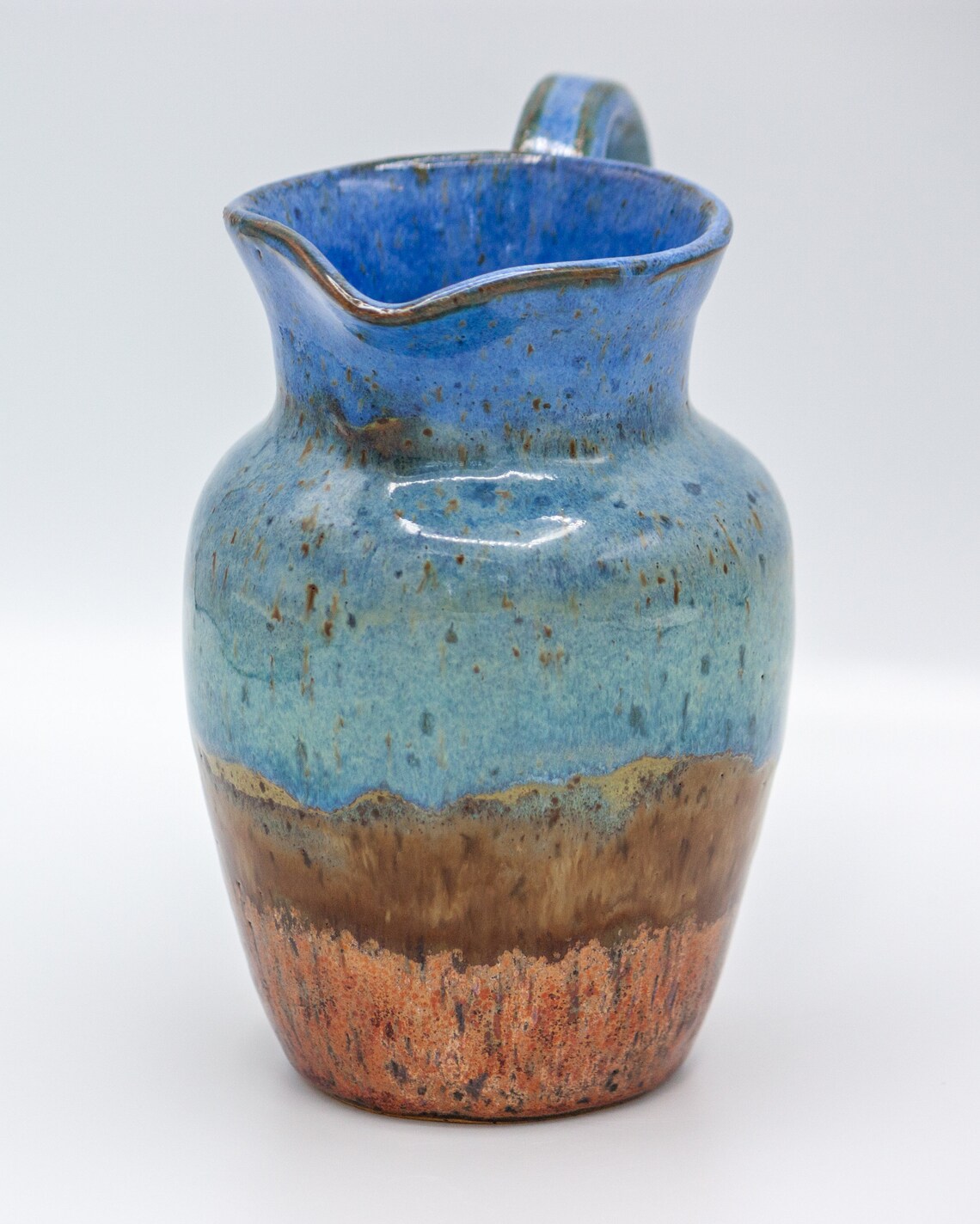 Handmade Wheel Thrown Ceramic Pitcher Stoneware Pottery - Etsy