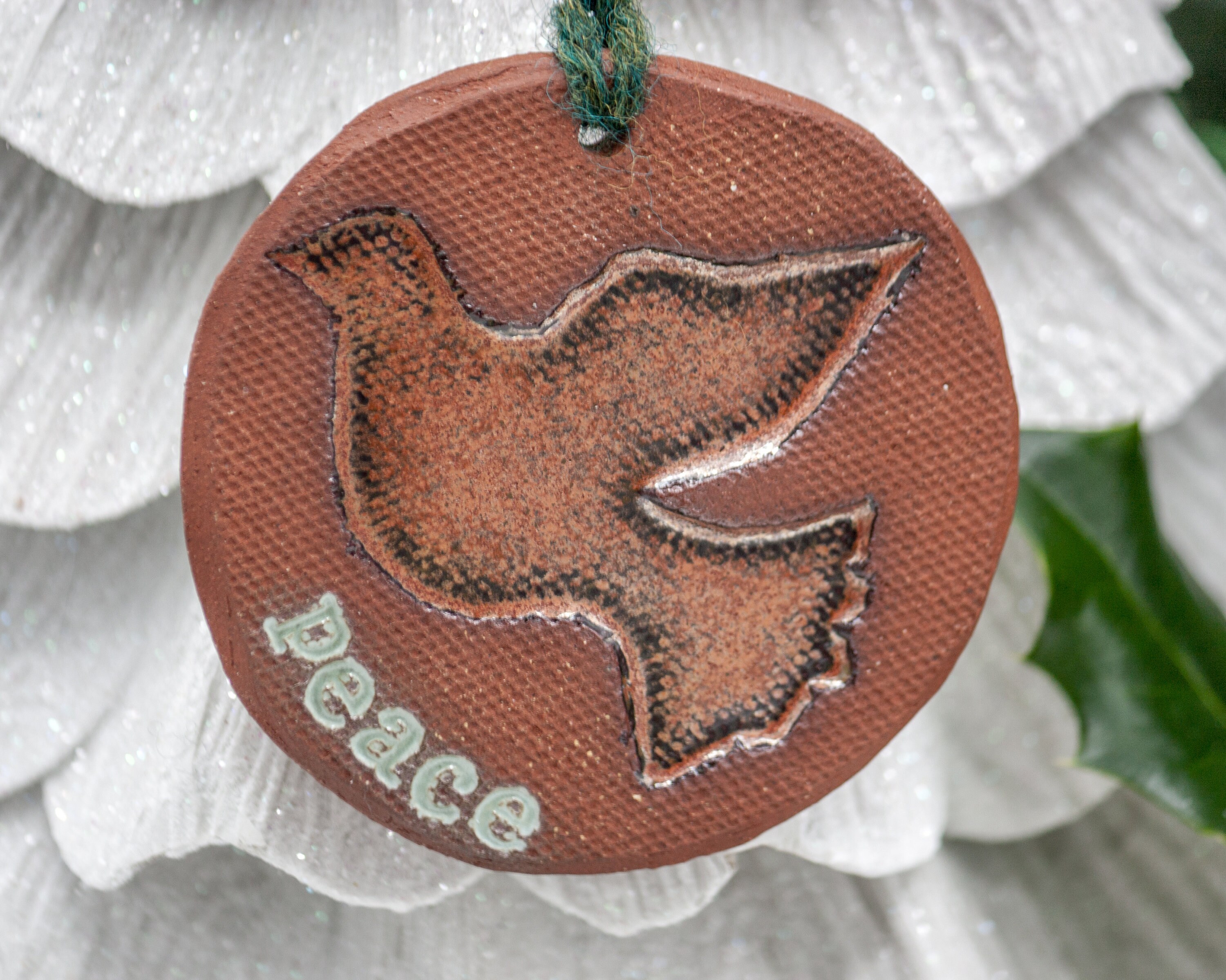 Handmade Ceramic Pottery Peace Dove Ornament Christmas Tree - Etsy
