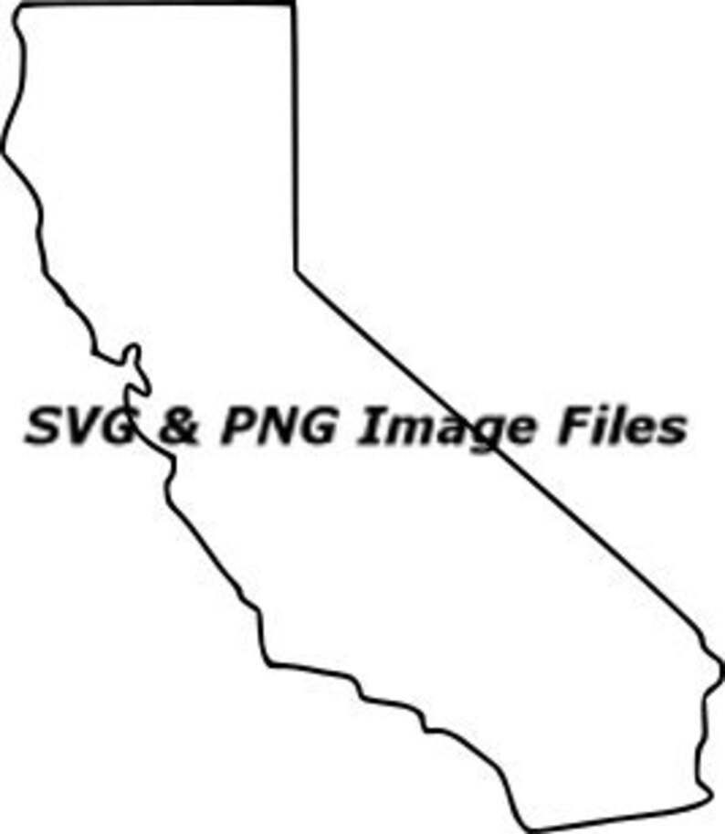 California State Outline File Download SVG PNG Vector Art Designs ...