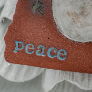 Handmade Ceramic Pottery Oregon Peace Dove Ornament | Christmas Tree ...