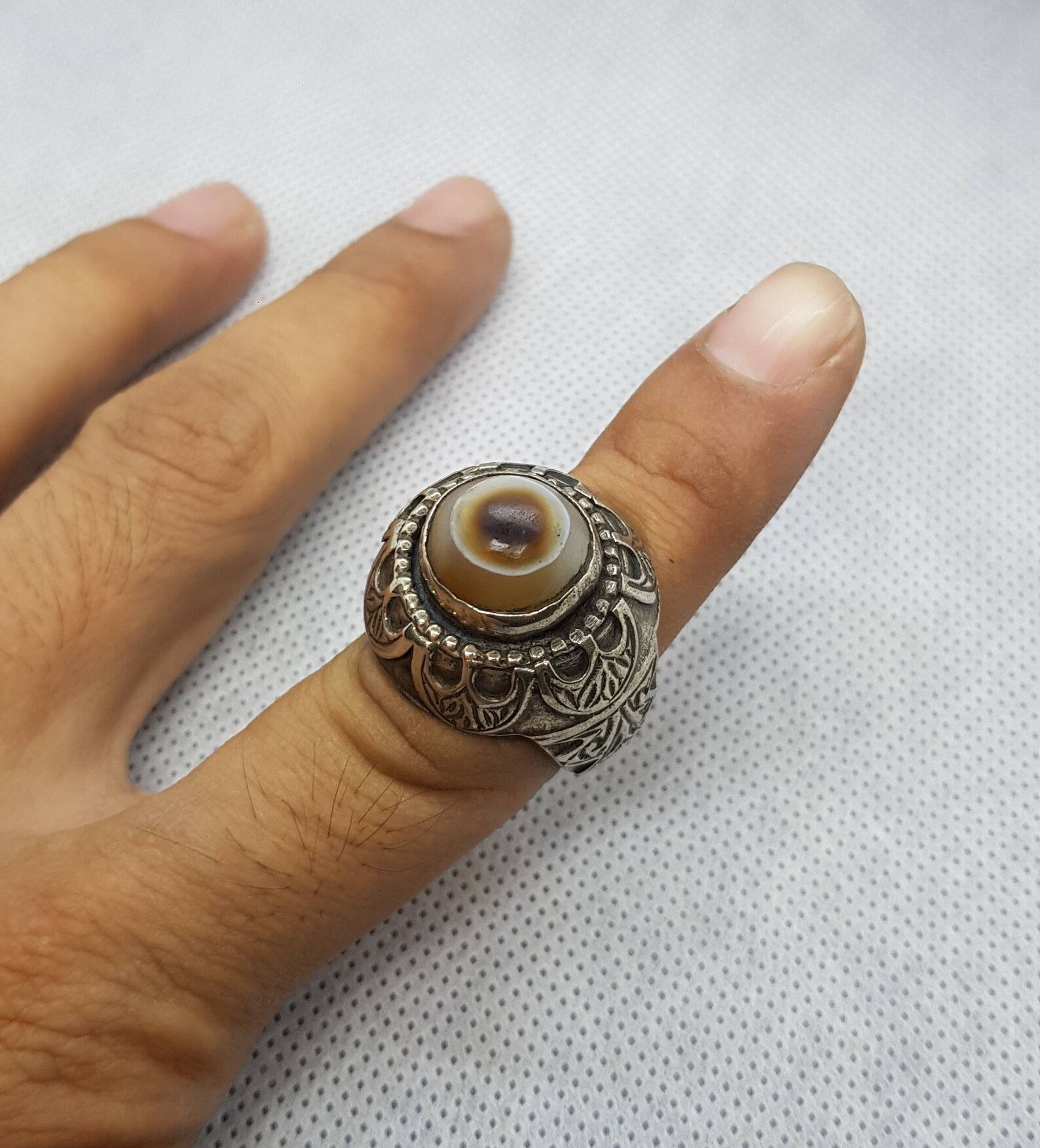 Ancient Agate Stone Goat Eyes / Evil Eyes Protection Old | Etsy