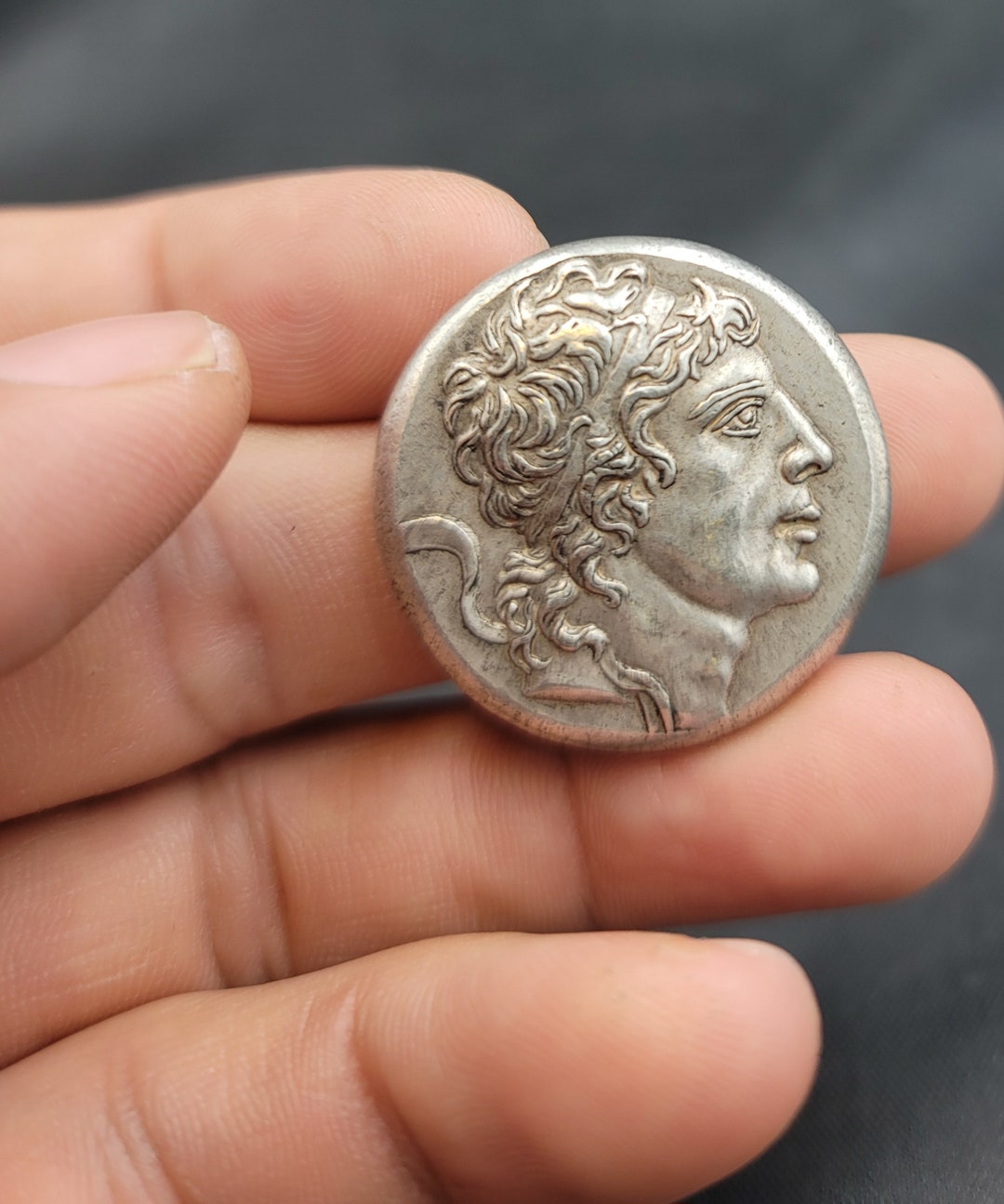 Ancient Greek Empire 3rd-4th Century Antique Silver Soild Coin Antique ...