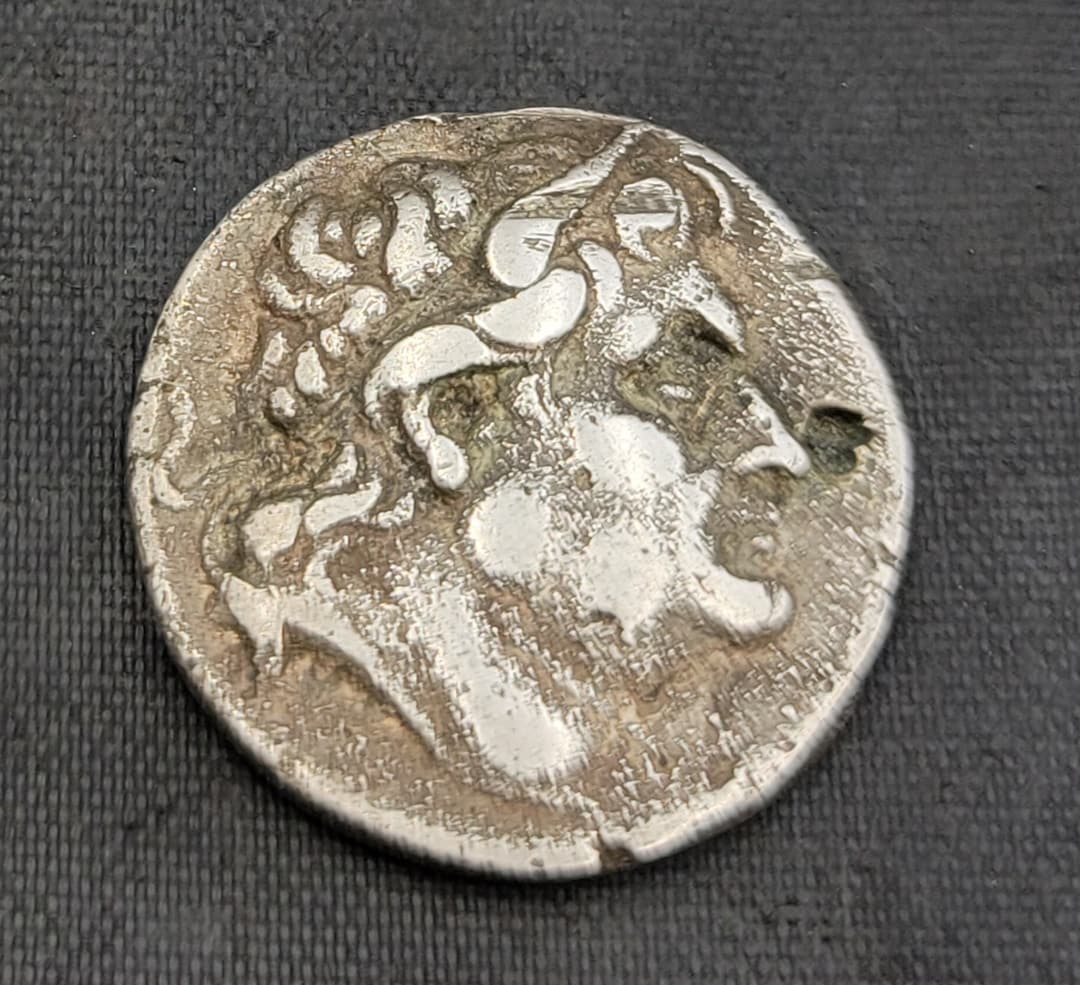 Rare Antique Ancient Greek Empire Unseen Unique Silver Ancient Coin ...