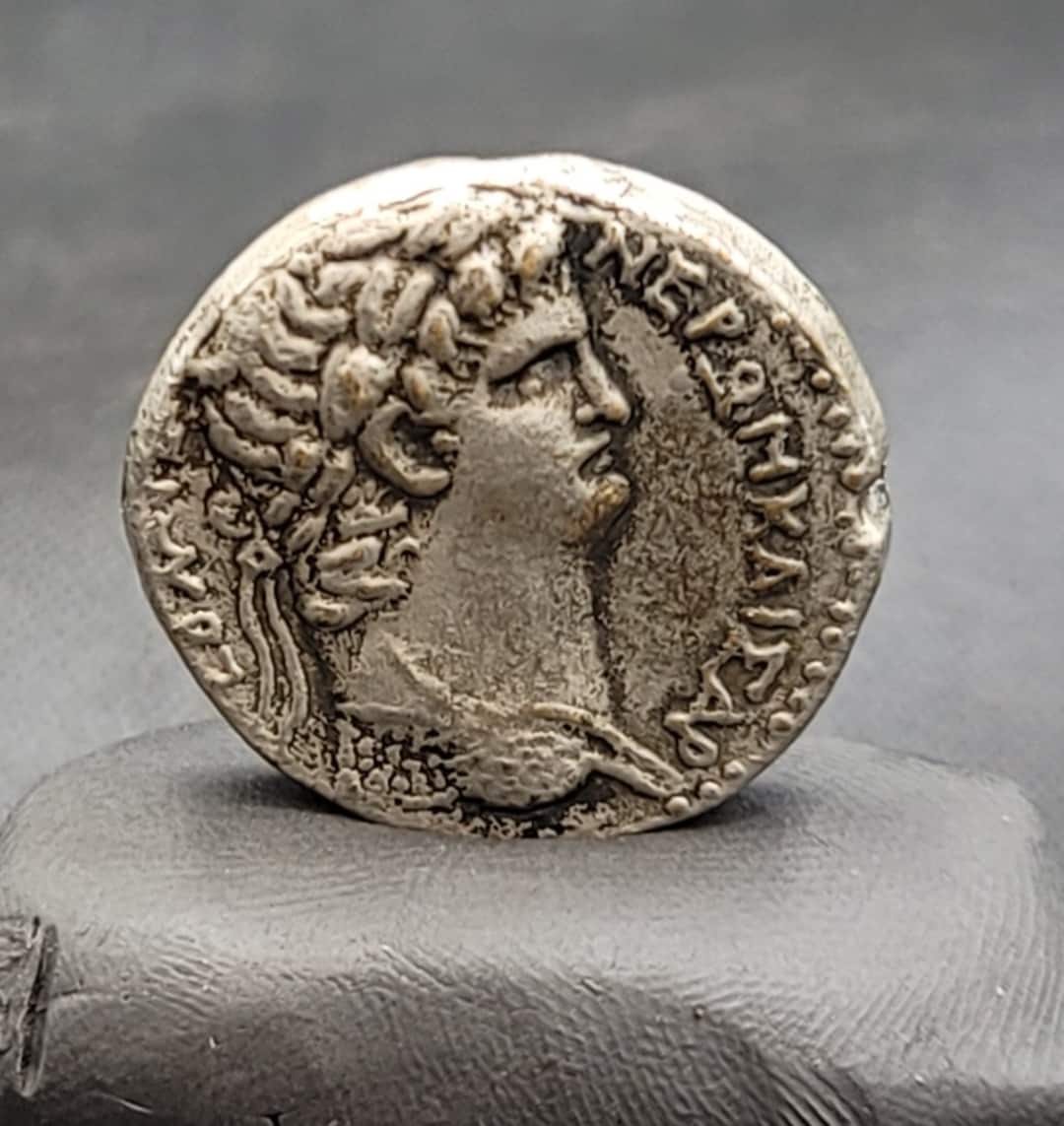 Unseen Ancient Roman Empire King Soild Silver Ancient Beautiful Coin - Etsy