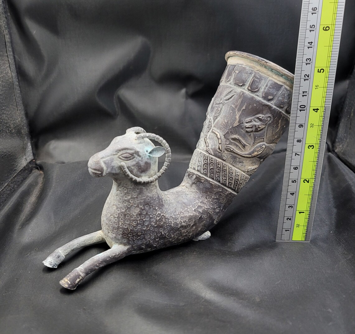 Super Unique 200 BC Authentic Greek Roman Empire Ramp Head Silver ...