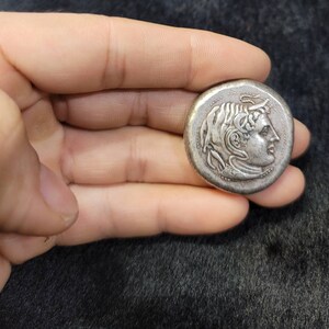 Soild Genuine Ancient Cicra 3rd-4th Century Roman King Soild Silver ...