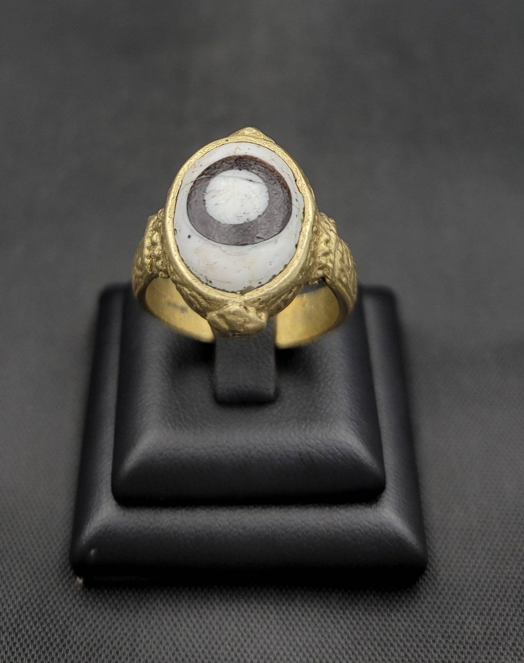 Shiva Goat 1 Eyes Protection Gabree Ancient Stone Antique Ring - Etsy
