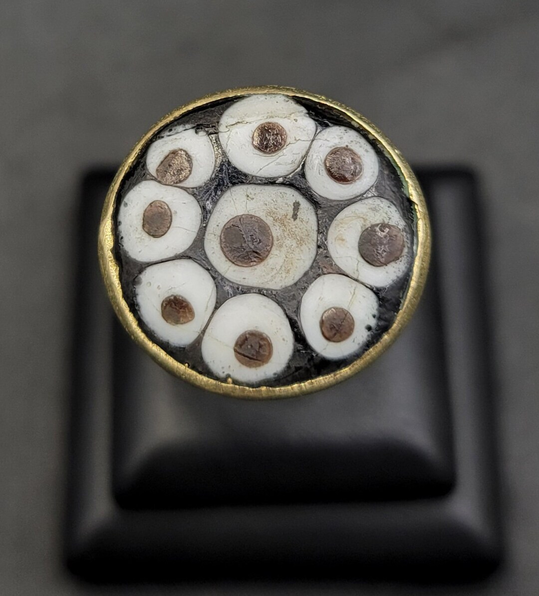 Rare Shiva Goat 9 Eyes Protection Gabree Ancient Stone Antique Ring - Etsy