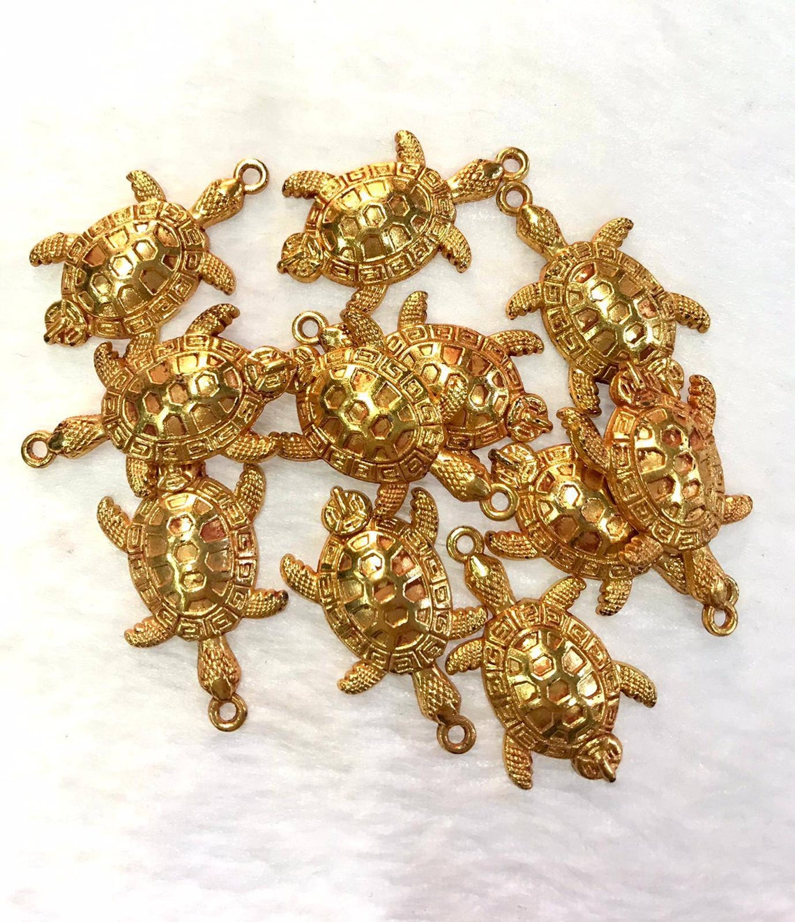 Wonderful Gold Plated Vintage Tibetan Turtle Pendant Amulet - Etsy