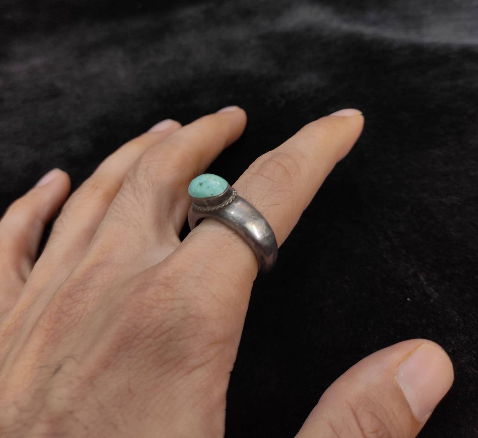 Beautiful Vintage Silver Old Ring With Natural Original | Etsy