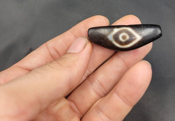 Rare Unique Eye Banded Ancient Old Agate Stone Evil E… - Gem