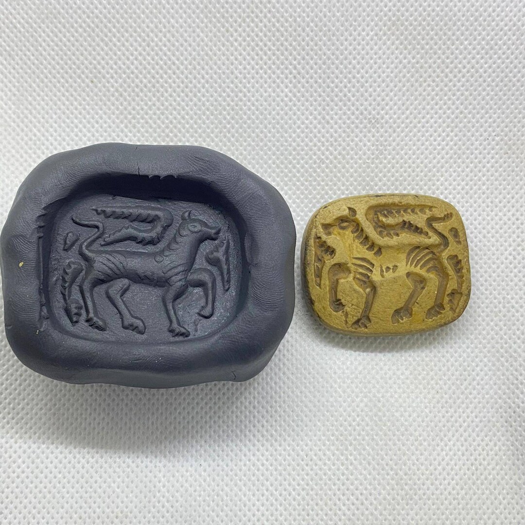 Ancient Roman Stone Beautiful Unique Seal Stamp Goat Intaglio - Etsy