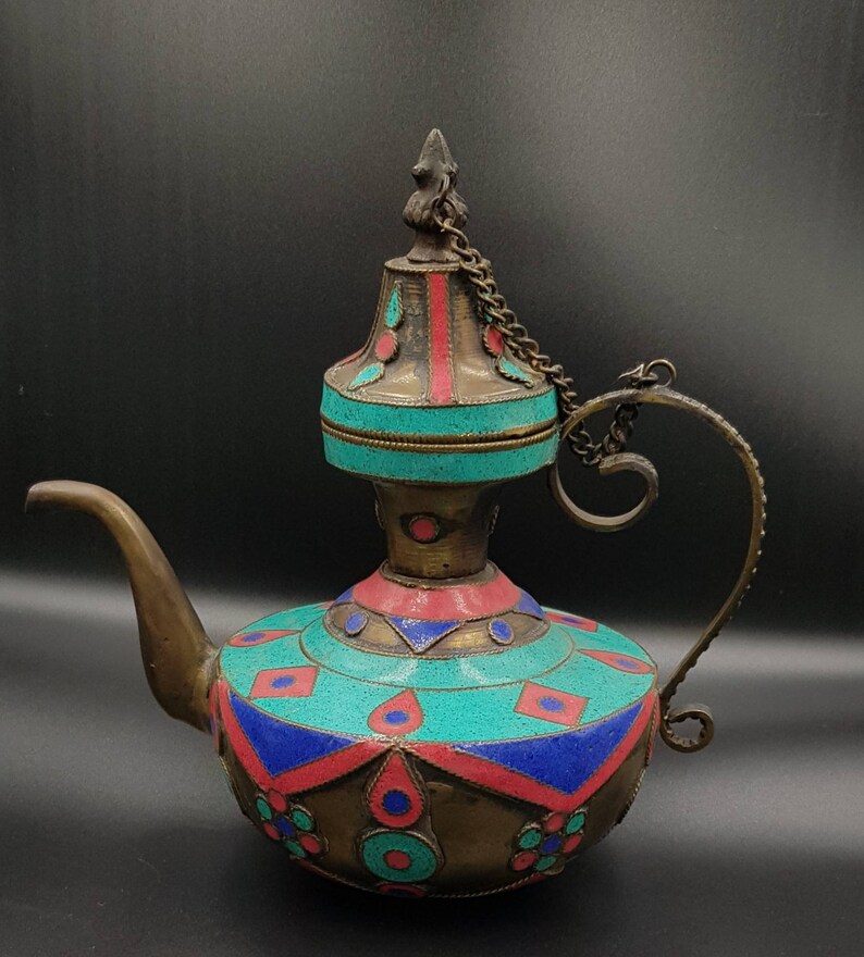 Beautiful Handmade Turquoise Lapis Lazuli and Coral Gems - Etsy