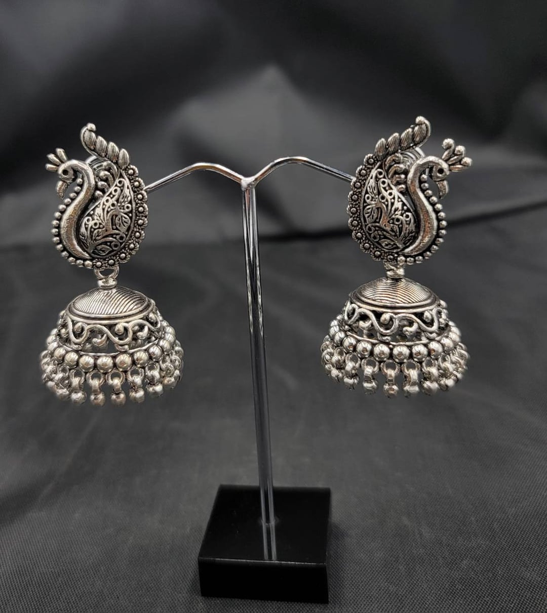 Tribal Kuchi Sterling Silver Bird Dangling Earrings - Etsy