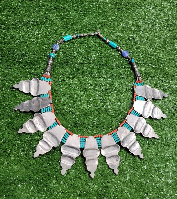 Beautiful Vintage Boho Silver Euthic Tibeten Silver N… - Gem