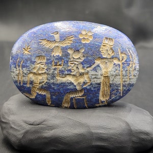 Ancient Sumerian Gilgamesh Lapis Lazuli Intaglio: 4th Century BC ...