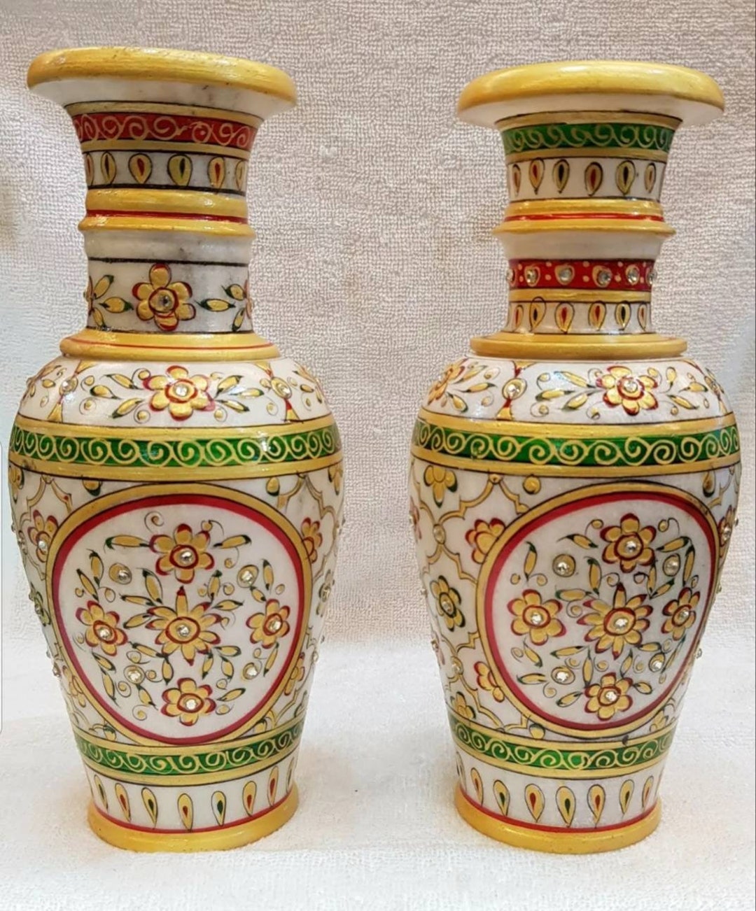 Antique Khuransi Ceramic Flower Pots: Handmade Afghan Pair - Etsy