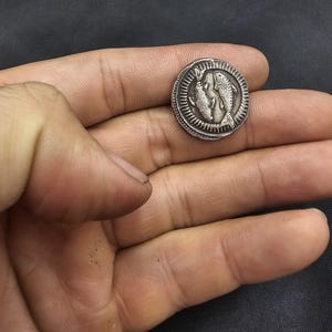 Authentic Antique Greek Empire Ancient Silver Soild Coin Antique Coin ...