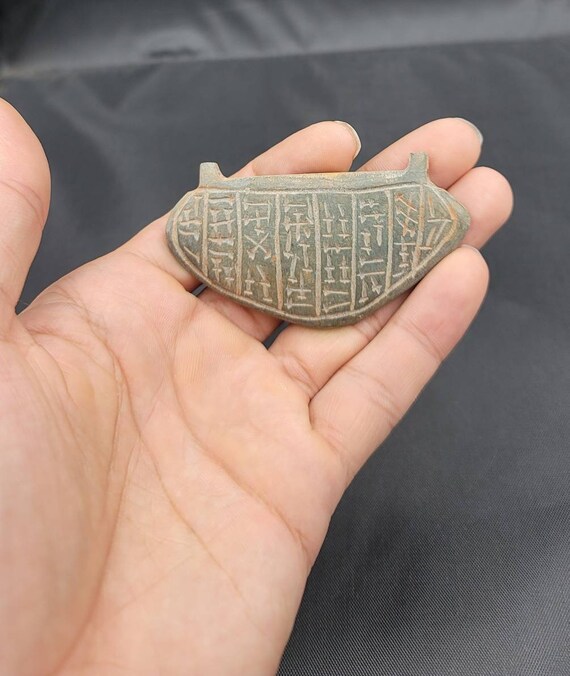 Unique Rare Greek Roman Empire Calligraphy Carved Uns… - Gem