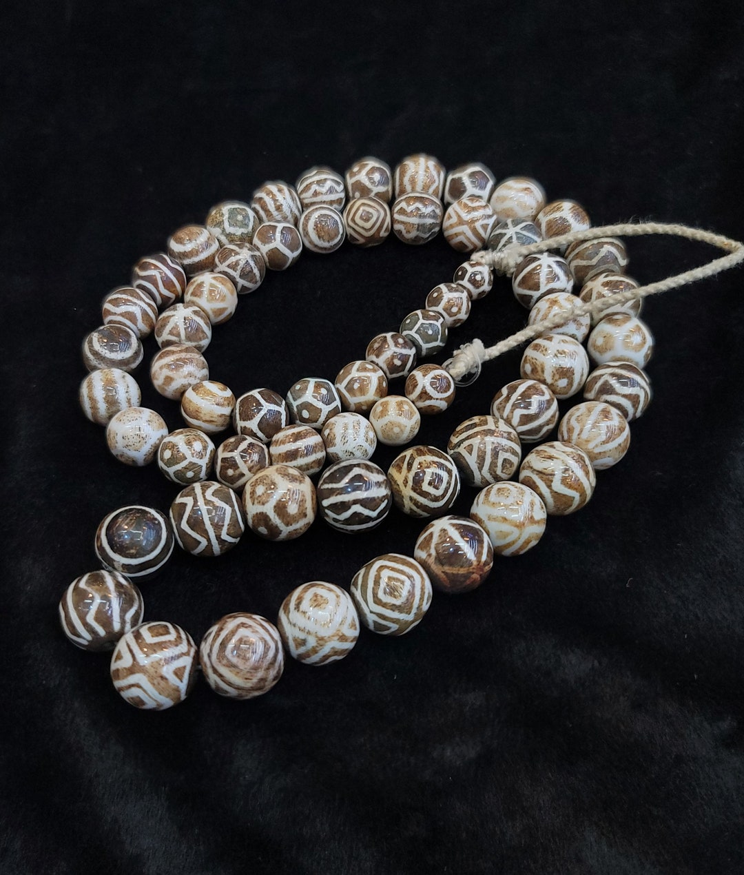 Ancient Pyu Himalayan Etched Longevity Dzi Old Beautiful Beads Unique ...