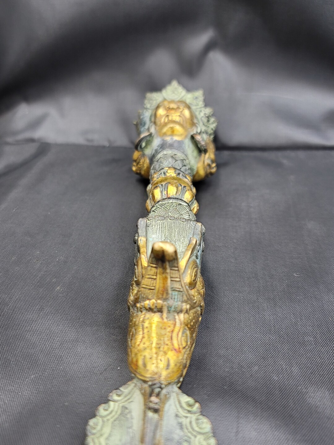 Handcrafted Bronze Tibetan Phurba Dagger: Mahakala 3 Face Art - Etsy
