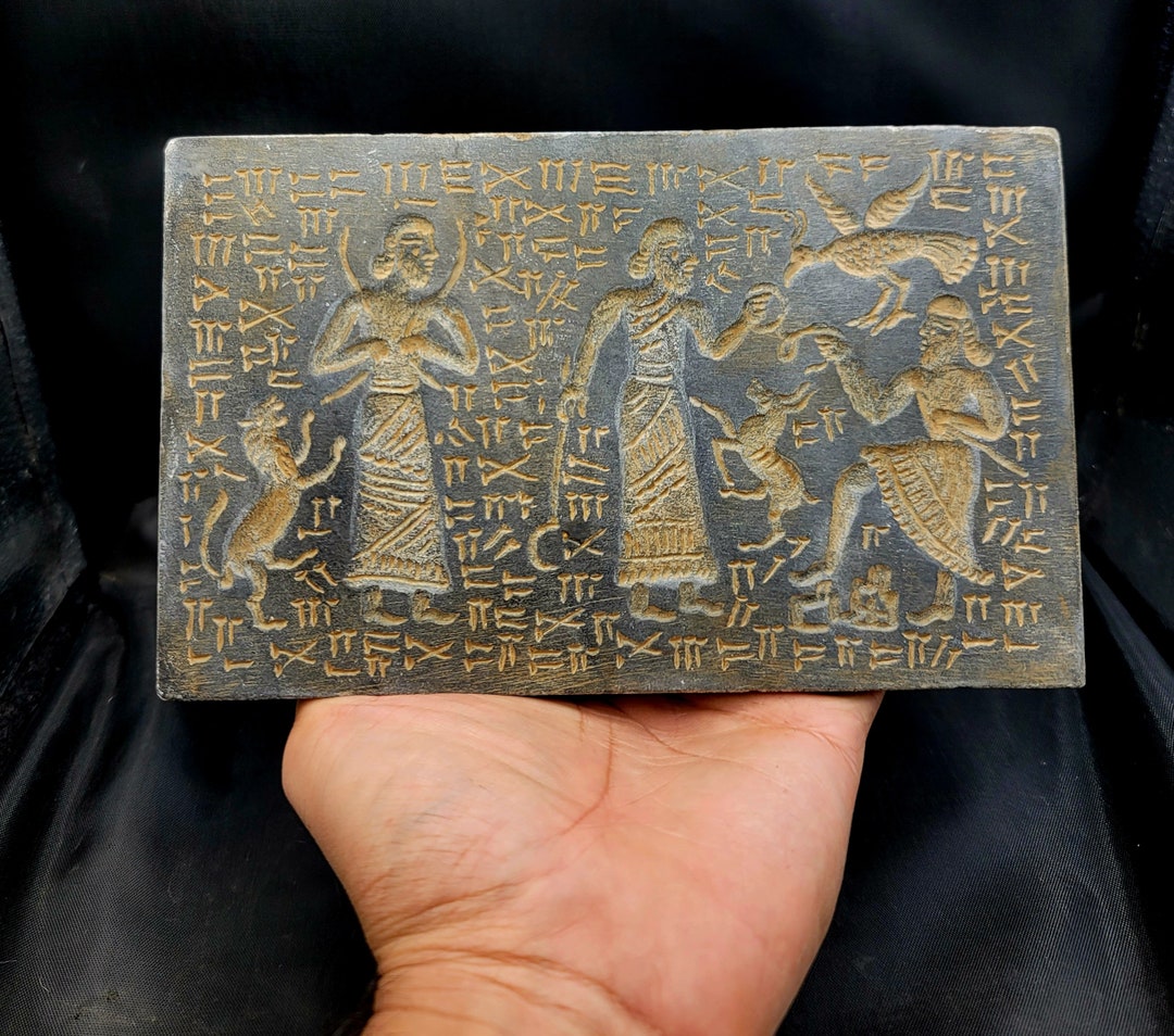 Ancient King Gilgamesh Intaglio Tablet Stone - Circa 100 BC - Etsy