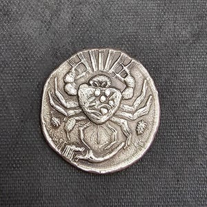 Authentic Antique Greek Empire Ancient Silver Soild Coin Antique Coin ...