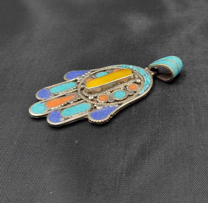 Beautiful Native American Vintage Mid Eastern Lucky Hand With | Etsy