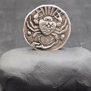 Authentic Antique Greek Empire Ancient Silver Soild Coin Antique Coin ...