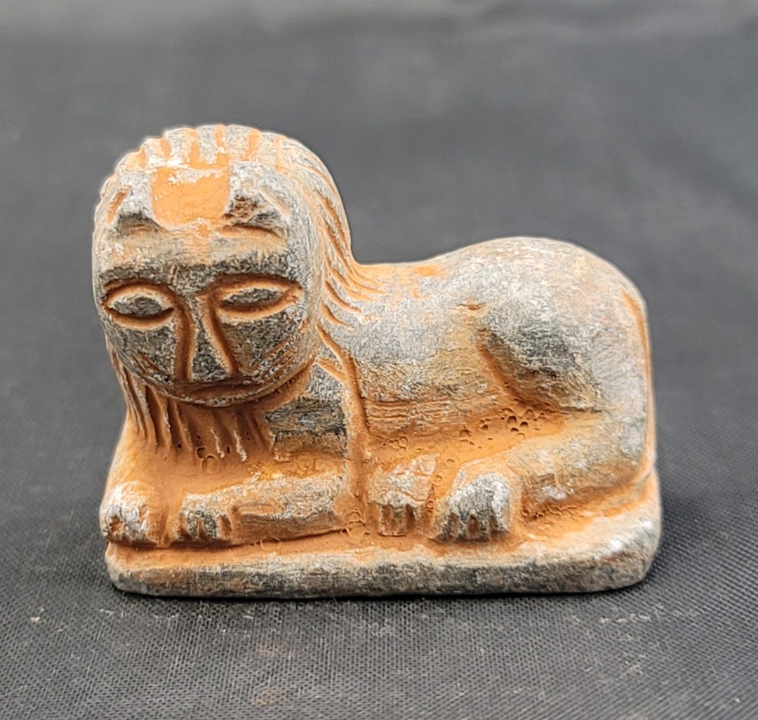 Amizing Unique Ancient Greco Unique Human Face Loin Statue History ...