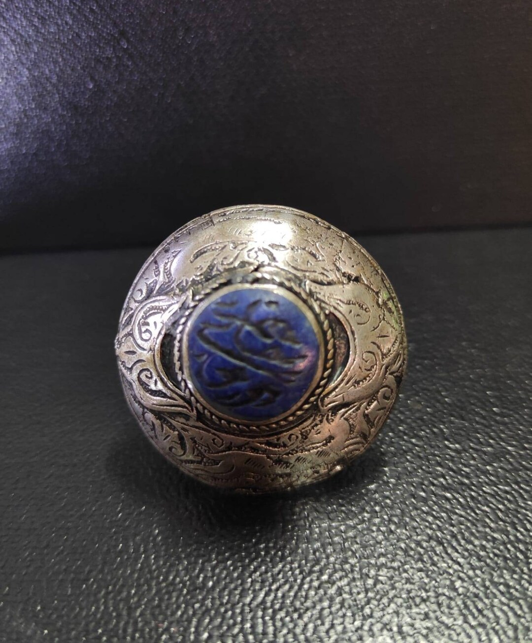 Wonderful Old Silver Antique Ring With Ancient Lapis Lazuli Islamic ...