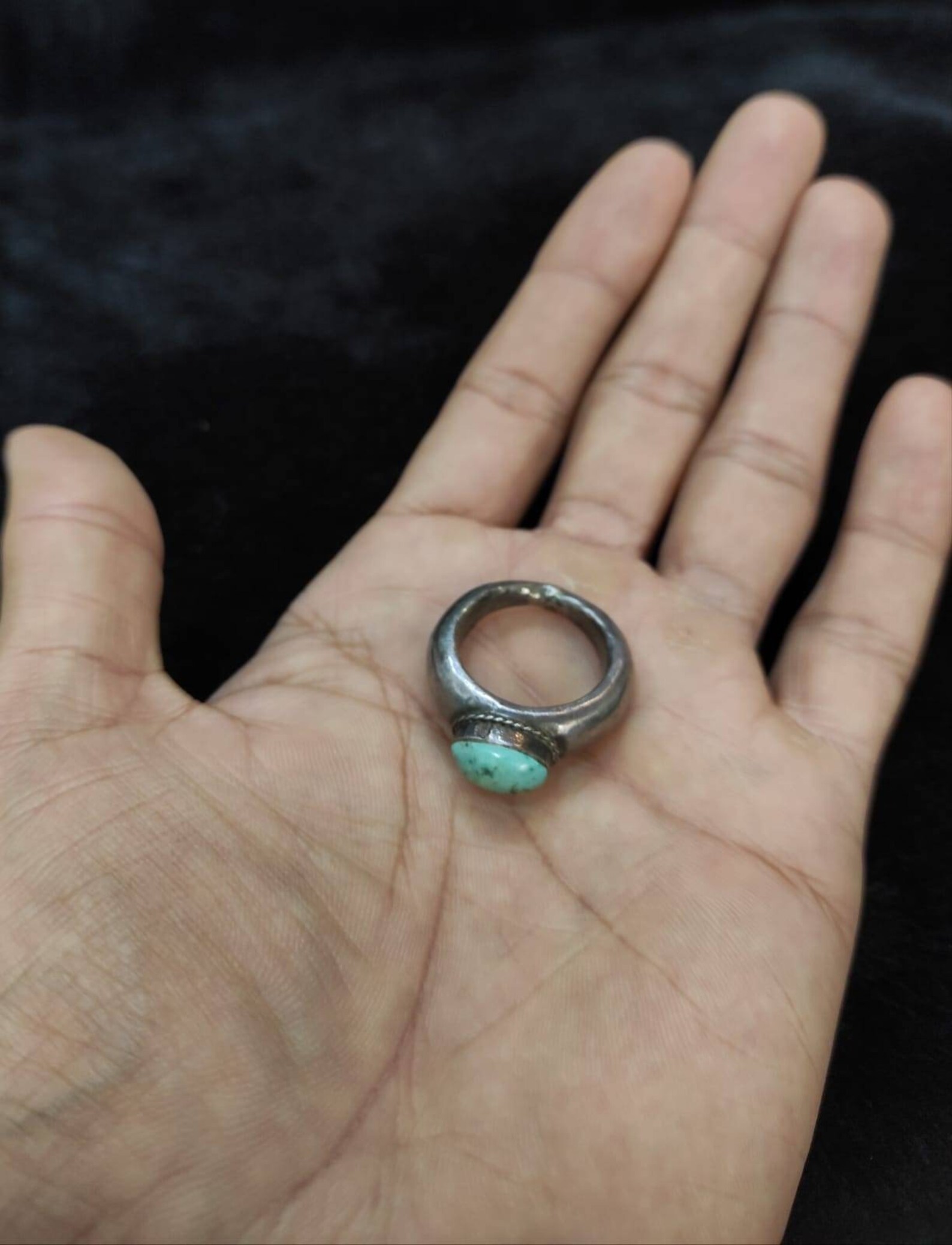 Beautiful Vintage Silver Old Ring With Natural Original | Etsy