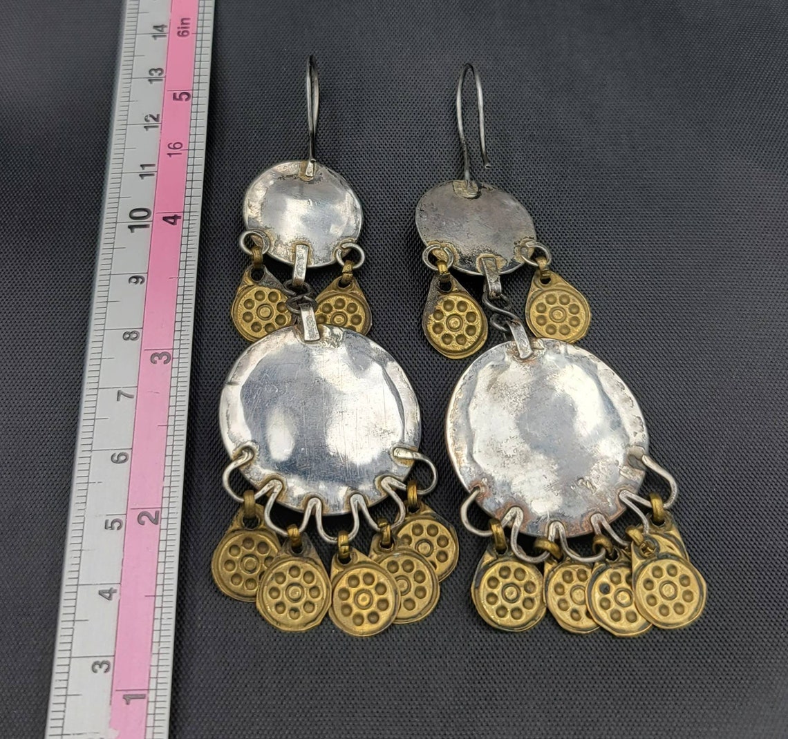 Super Gorgeous Antique Silver With Gold Gulding Unique - Etsy