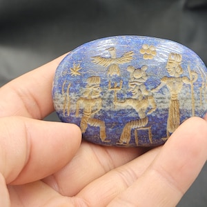 Ancient Sumerian Gilgamesh Lapis Lazuli Intaglio: 4th Century BC ...