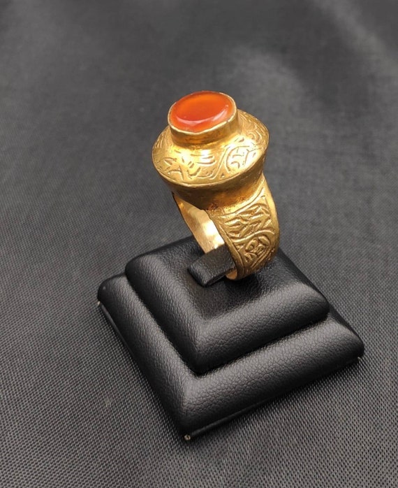 Medival Gold Gulding Mughal Empire Wonderful Unique Shape Ring | Etsy