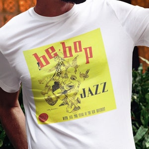 Vintage Band T Shirt for Men, Jazz Art Band Tee Shirt, Retro Bebop Jazz ...
