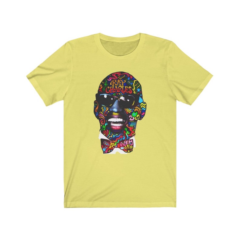 Ray Charles T Shirt Graphic Print Art Black Music Artist - Etsy