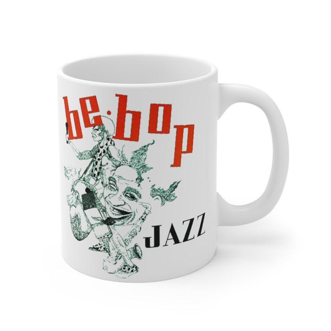Coffee Mug Music Lover Gift, Gift Idea, With Jazz Art Graphic Print for ...