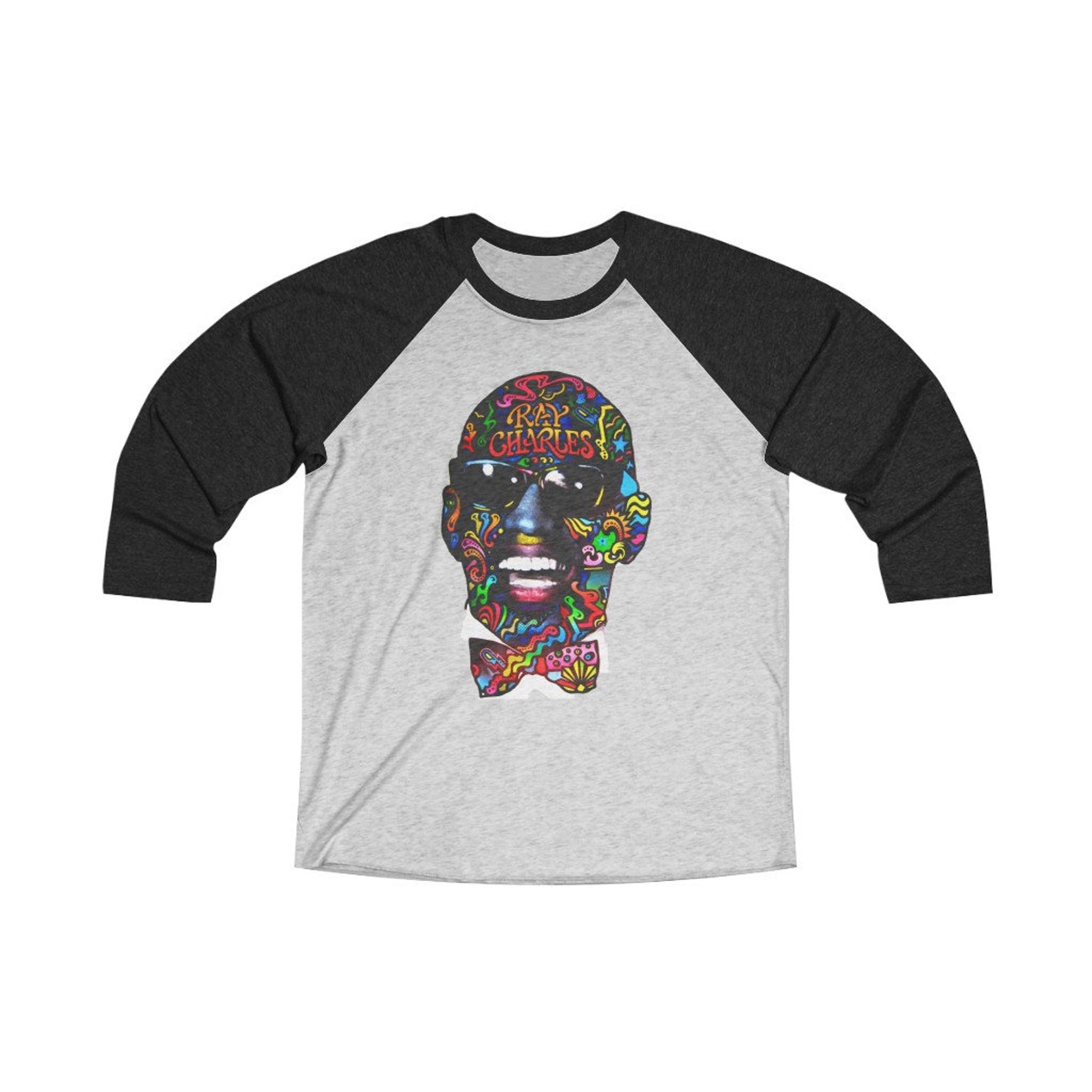 Raglan T-shirt Ray Charles Jazz Blues Gospel Country - Etsy