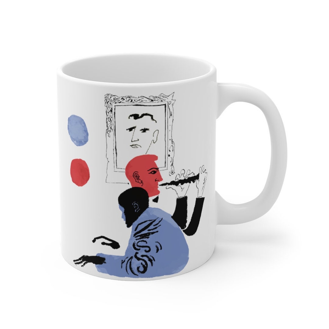 Coffee Mug Music Lover Gift, Gift Idea, , Gift Idea, Jazz Art White ...