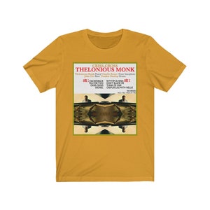 Thelonious Monk Tee Shirt, Jazz Artist Shirt, Retro Graphic Print ...