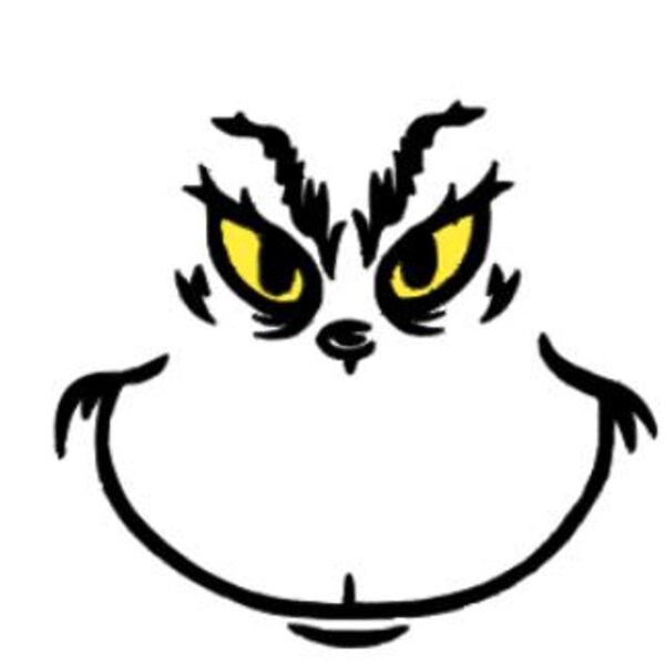 Grinch Faces for Decal - Etsy