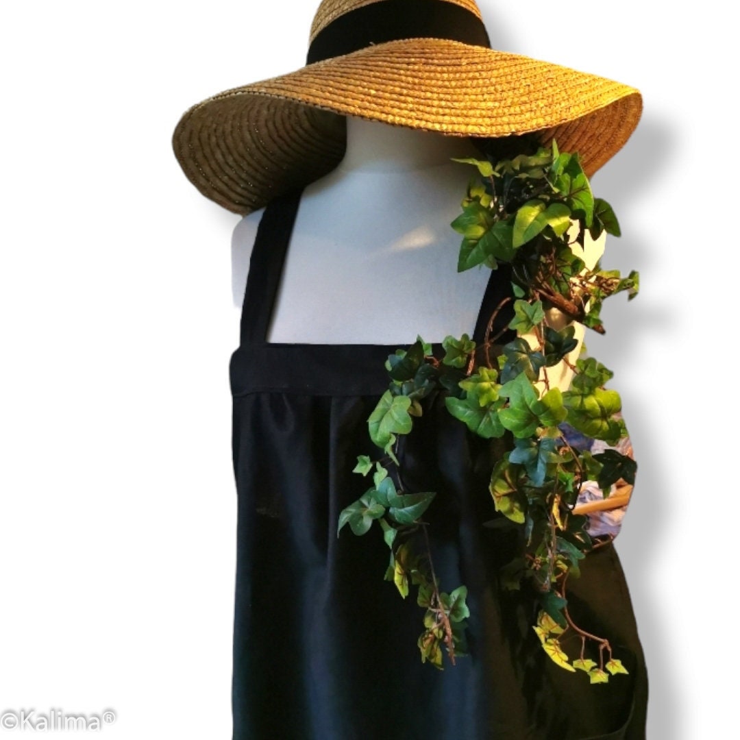 Linen Jump Suit, Dungaree Dress, Overdress, A-shaped With Patch Pockets ...