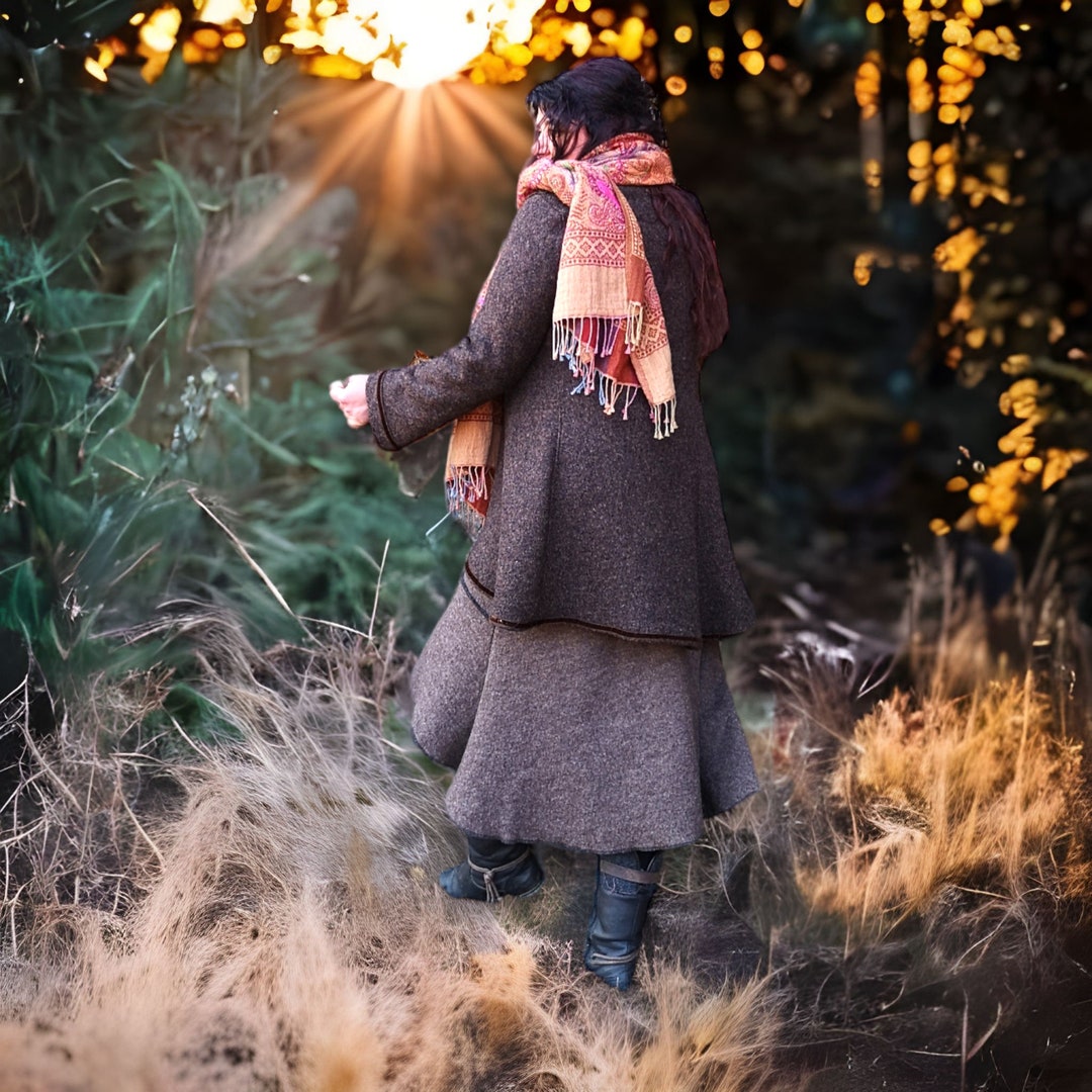 Kalima Wool Skirt "freya", Made of 100% Virgin Wool With Jersey ...