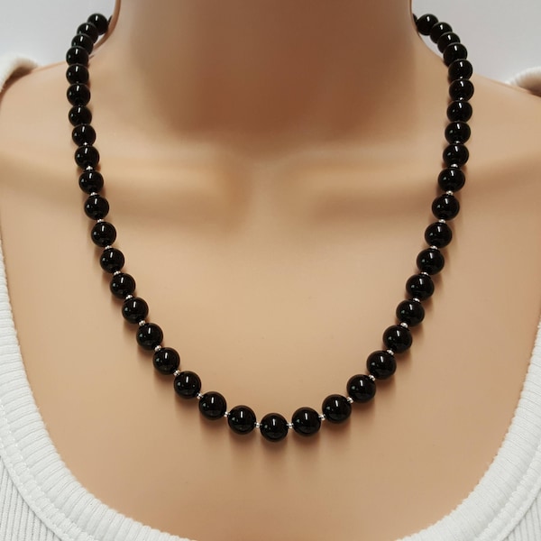 Black Bead Necklace - Shop Online - Etsy