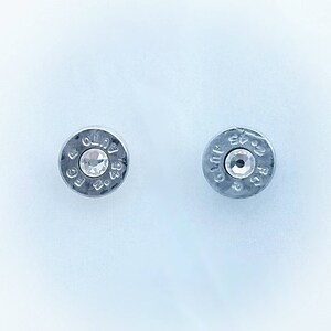 45 Caliber Bullet Studs Bullet Earrings THIN Cut - Etsy