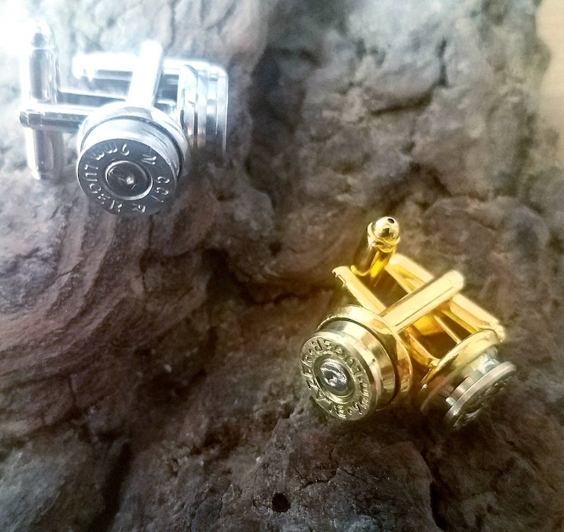 9mm Bullet Shell Cuff Links Gifts for Him | Etsy
