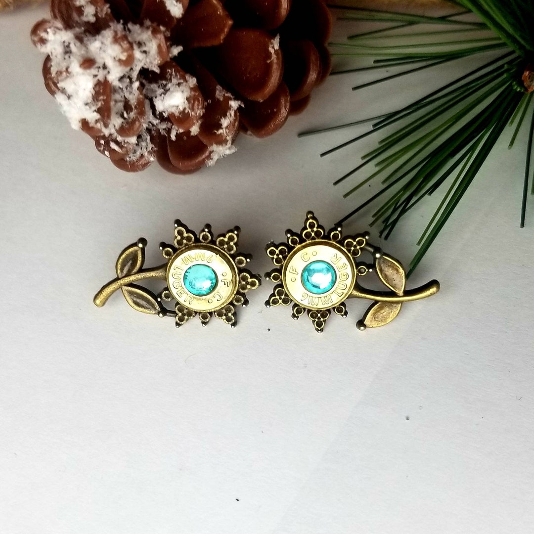 Sunflower Bullet Stud Earrings - Gifts for Her - Etsy