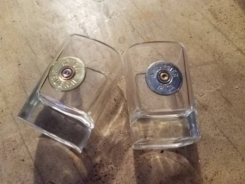 Shotgun Shell Shot Glass 12 Gauge Gift for Him Ammo | Etsy